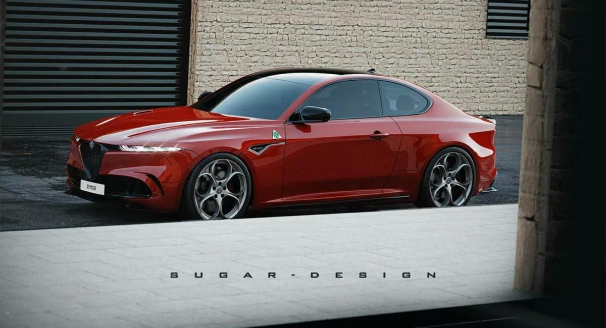 Nuova Alfa Romeo Giulia immaginata in versione coupé - MotorisuMotori.it