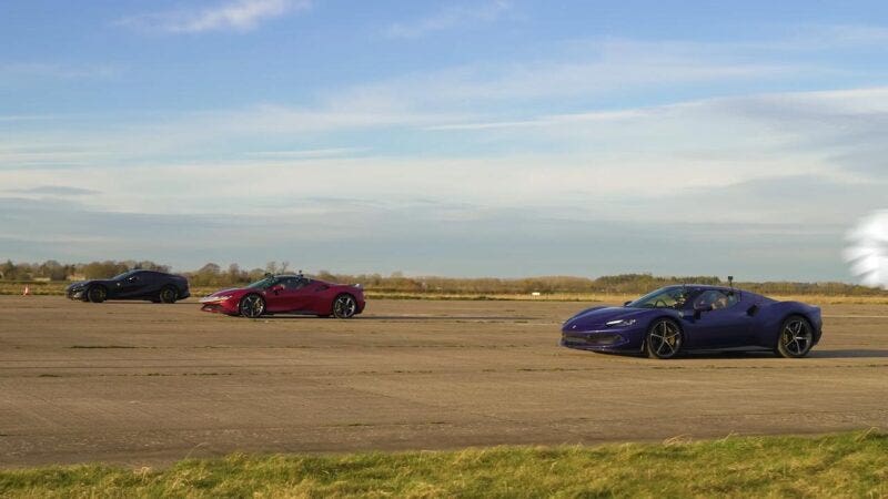 Ferrari SF90 vs 296 GTB vs 812 Superfast: chi vince la drag race ...