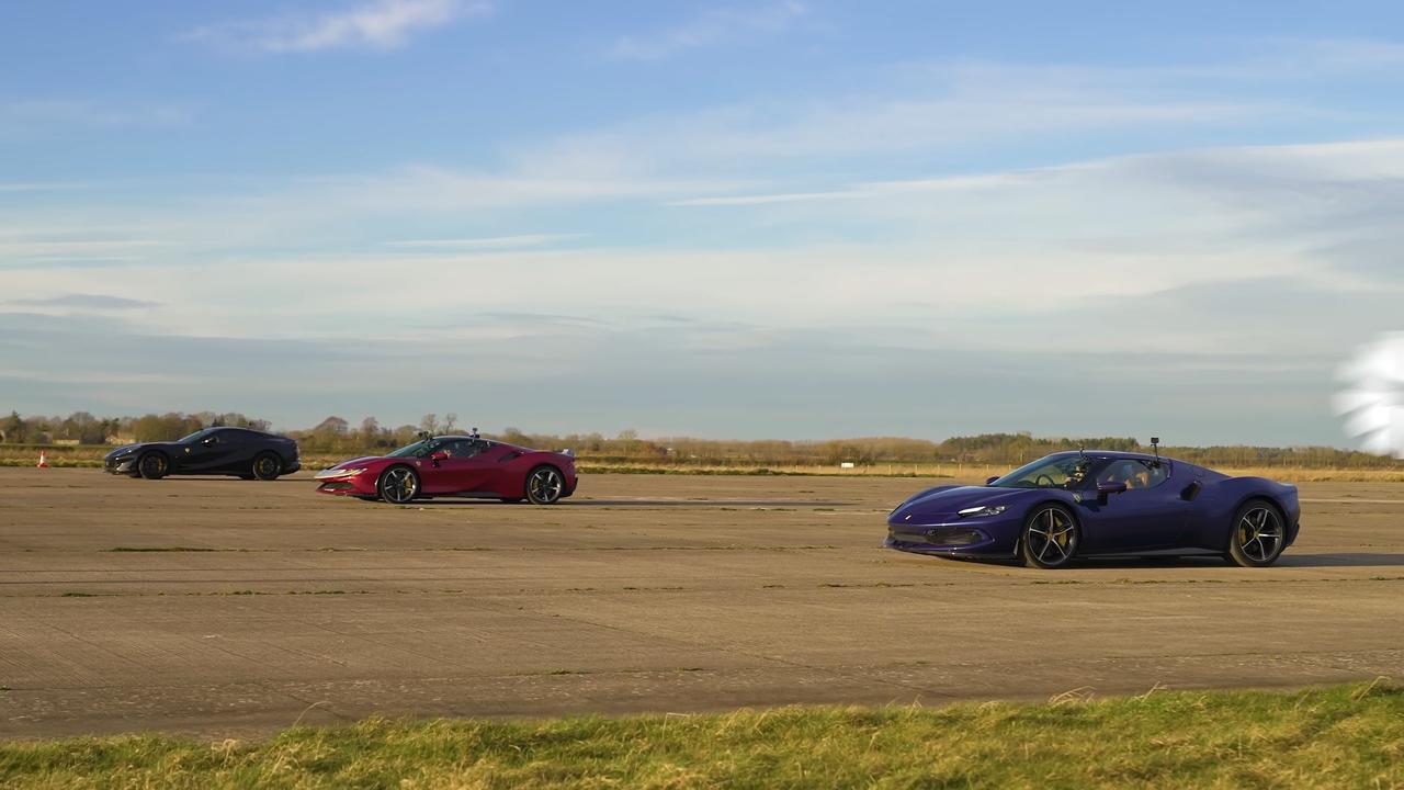 Ferrari SF90 vs 296 GTB vs 812 Superfast: chi vince la drag race ...