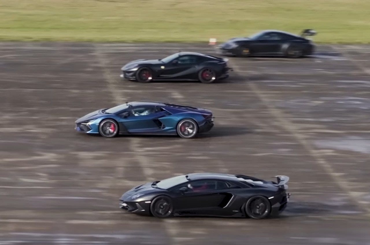 Drag race per Lamborghini, Ferrari e Porsche: la sfida a un volume ...
