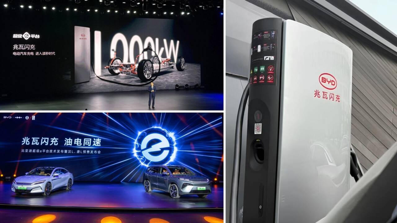 Super e-platform BYD da 1.000 kW per la ricarica elettrica velocissima ...