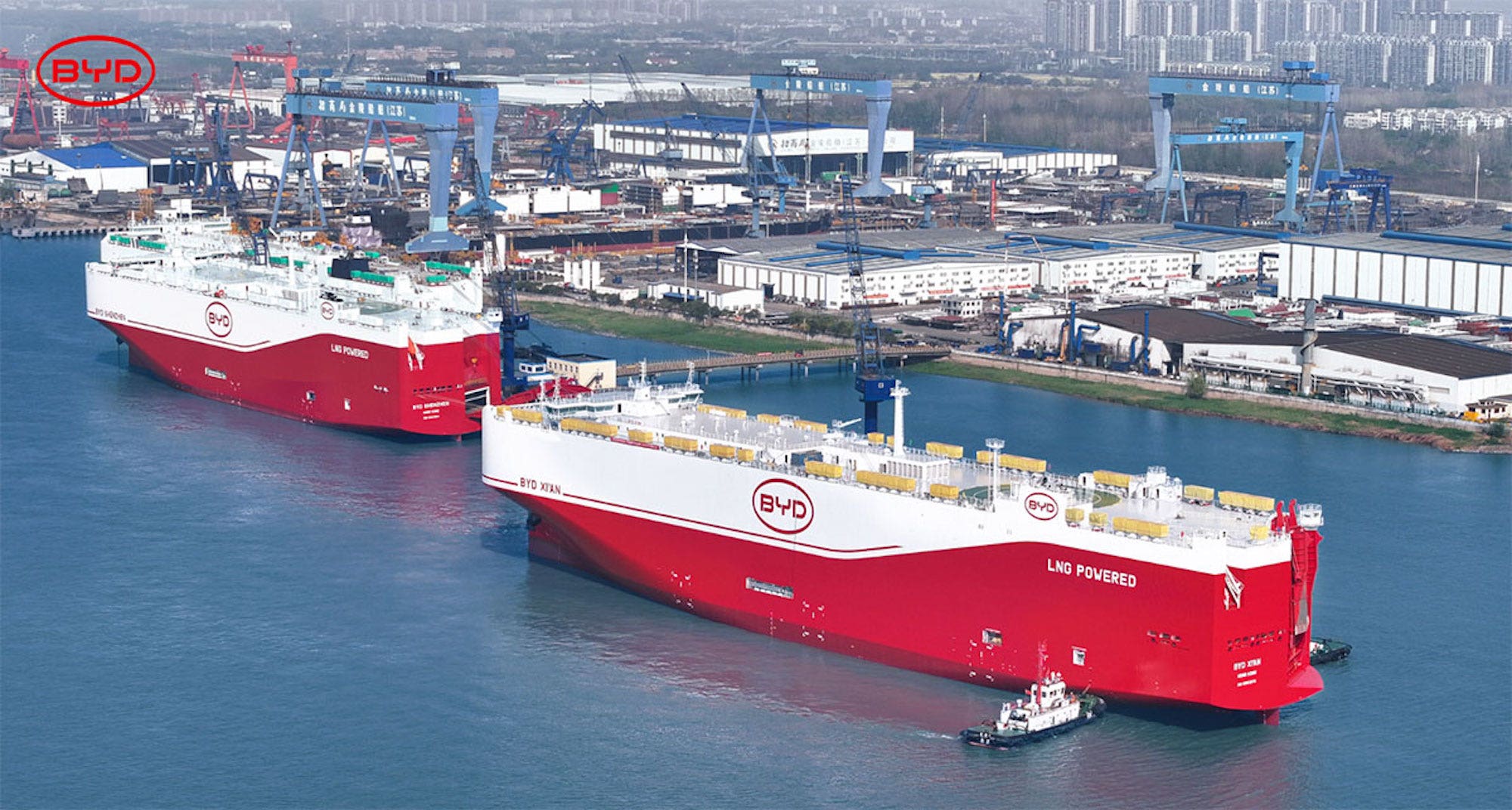 BYD dilaga in Europa con le auto su sei immense navi cargo ...